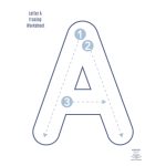 25 Awesome Tracing Letter A Worksheets - Homeschool Freebies and Giveaways