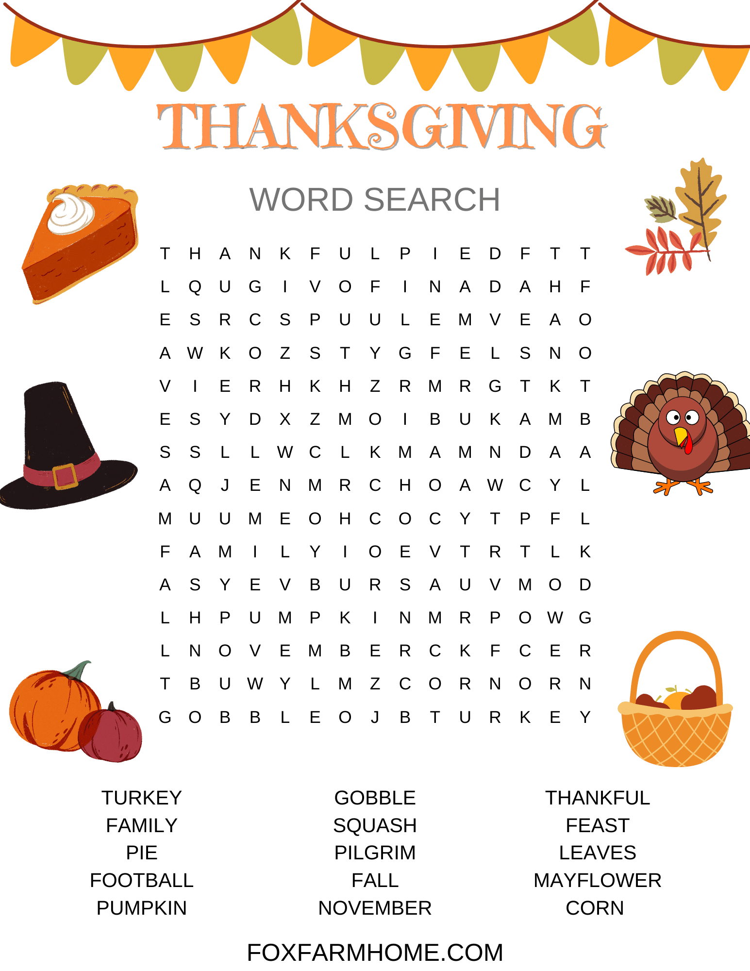 61 Fun & Free Thanksgiving Activities for Kids - Homeschool Freebies ...