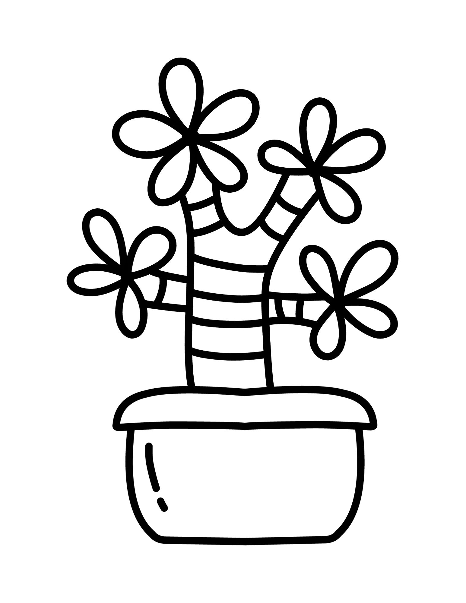 Free Printable Cactus Template and Coloring Pages - Homeschool Freebies ...