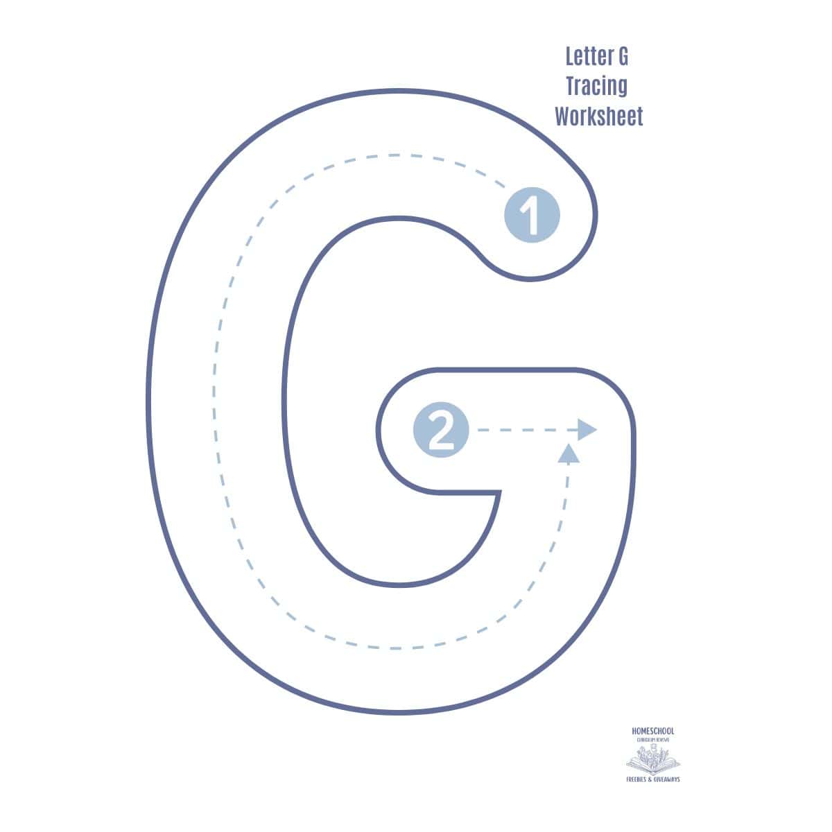 EASY AND FREE TRACING LETTER G WORKSHEETS (WITH VIDEO) - Homeschool ...