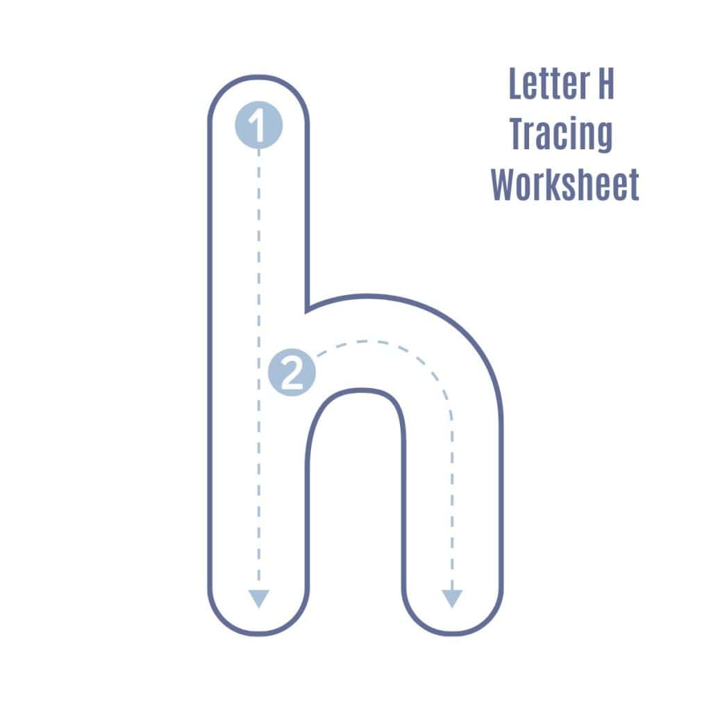 EASY AND FREE TRACING LETTER H WORKSHEETS (WITH VIDEO) - Homeschool ...