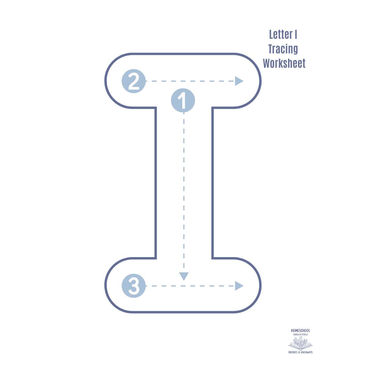 EASY AND FREE TRACING LETTER I WORKSHEETS (WITH VIDEO) - Homeschool ...